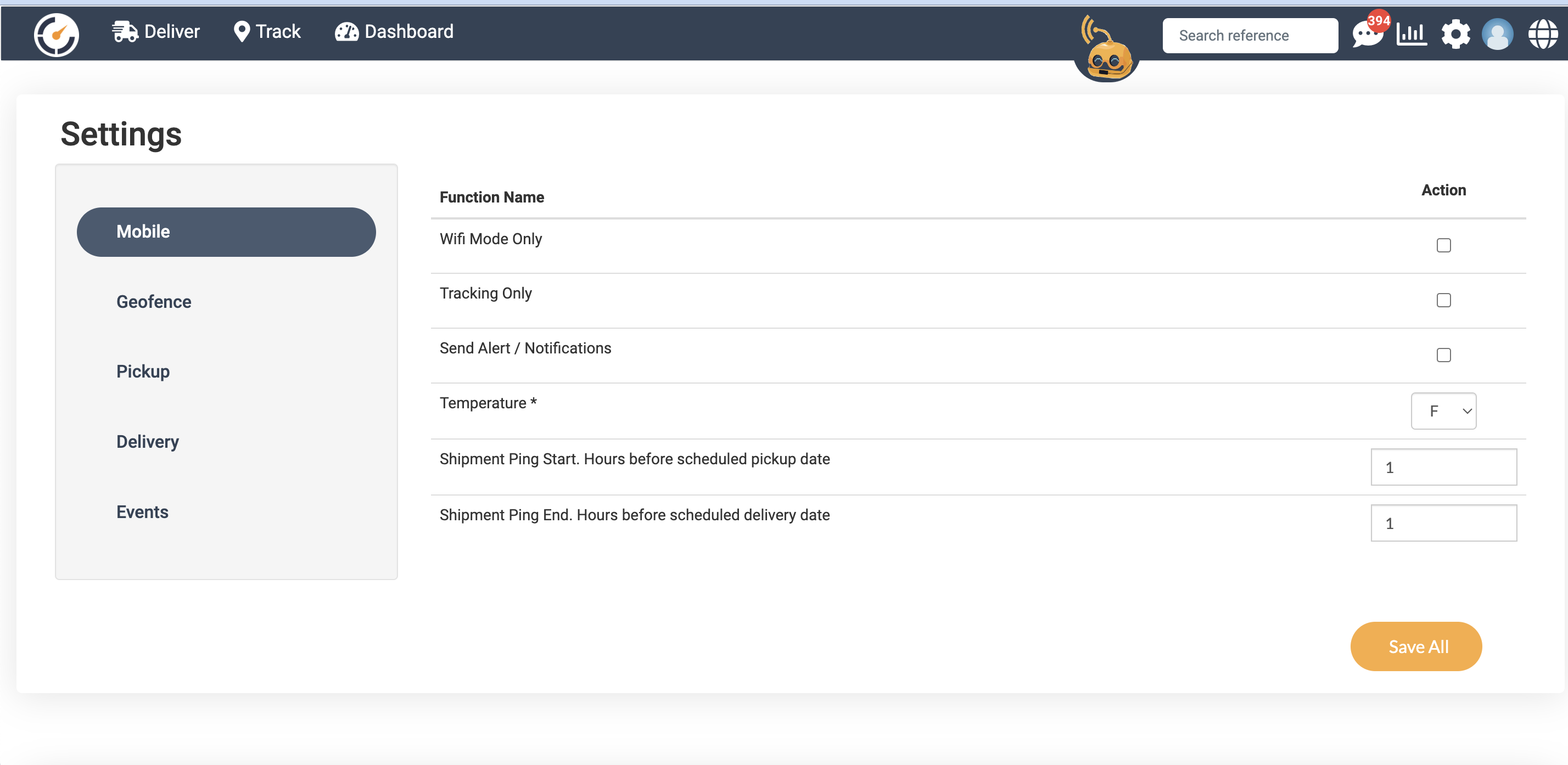 Mobile App Configuration – Clockwork Logistics Systems