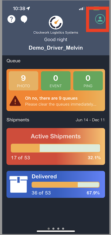 How to check Mobile App Version – Clockwork Logistics Systems