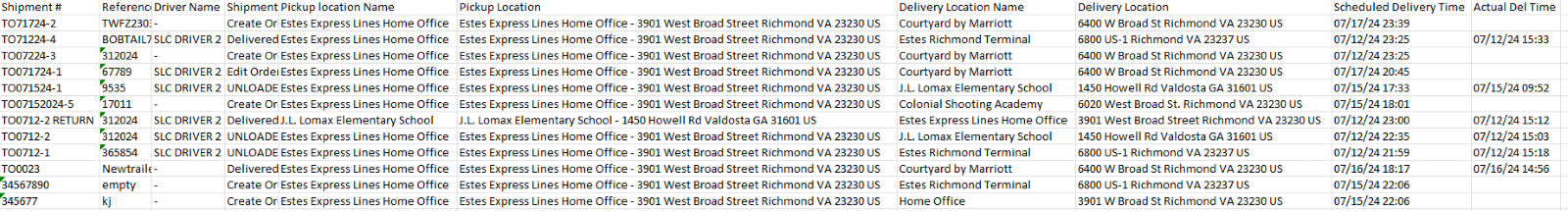 Generating Reports – Clockwork Logistics Systems